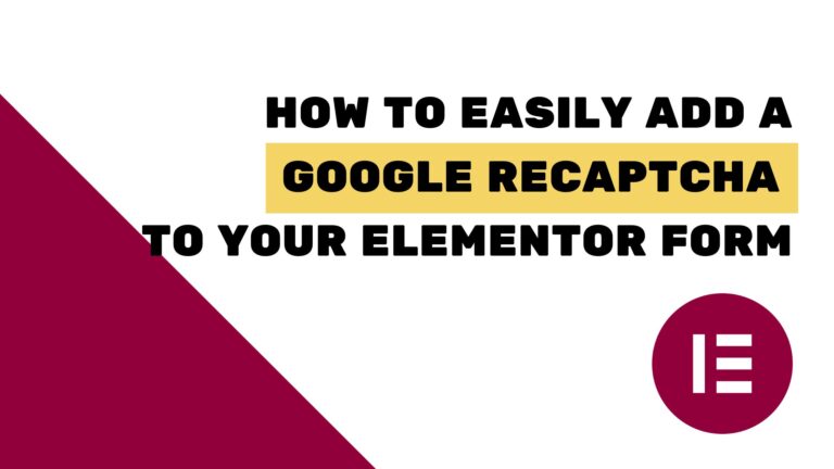 How To Easily Add A Google ReCaptcha To Your Elementor Form » Amoy Creative How To Easily Add A Google ReCaptcha To Your Elementor Form » Amoy Creative